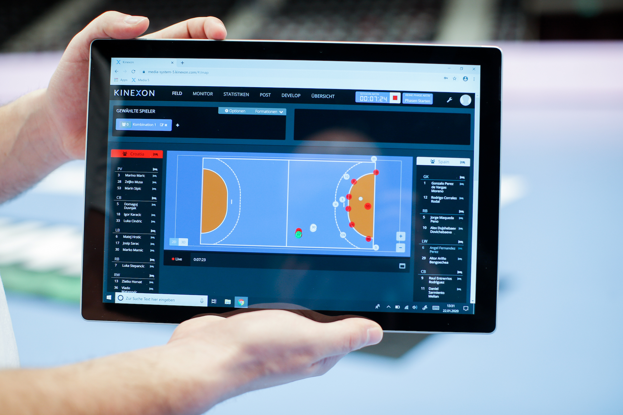 How Kinexon serves teams and fans during the EHF EURO