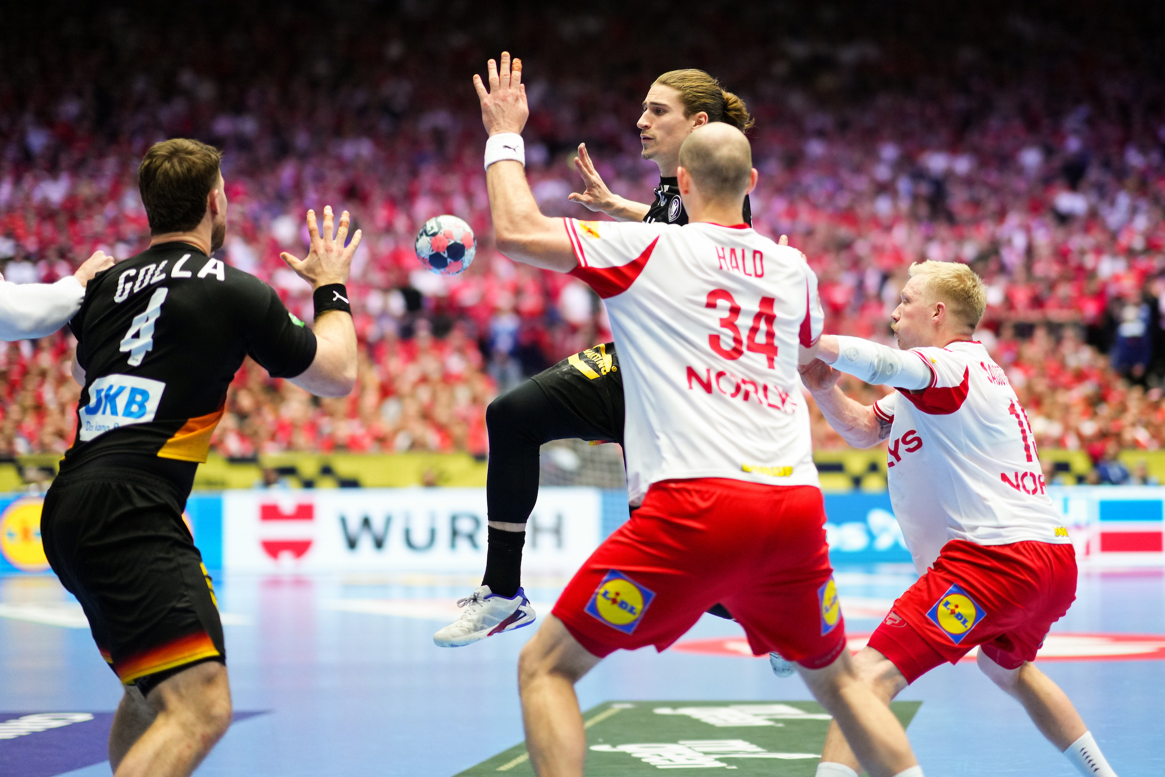 Denmark secure EHF EURO semi-finals after high-octane clash vs Germany