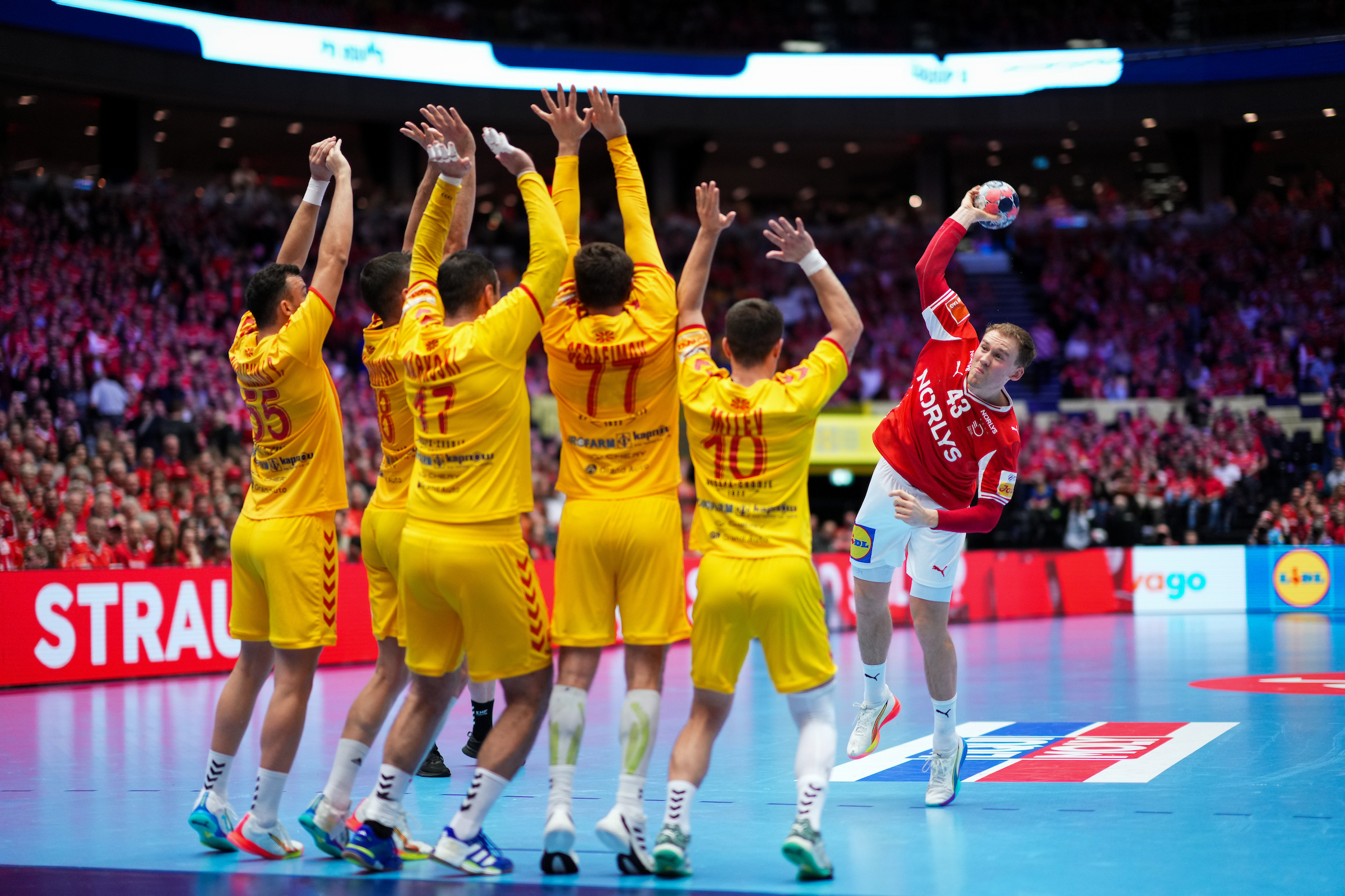 Denmark delight home fans with Men's EHF EURO 2026 win vs Macedonians