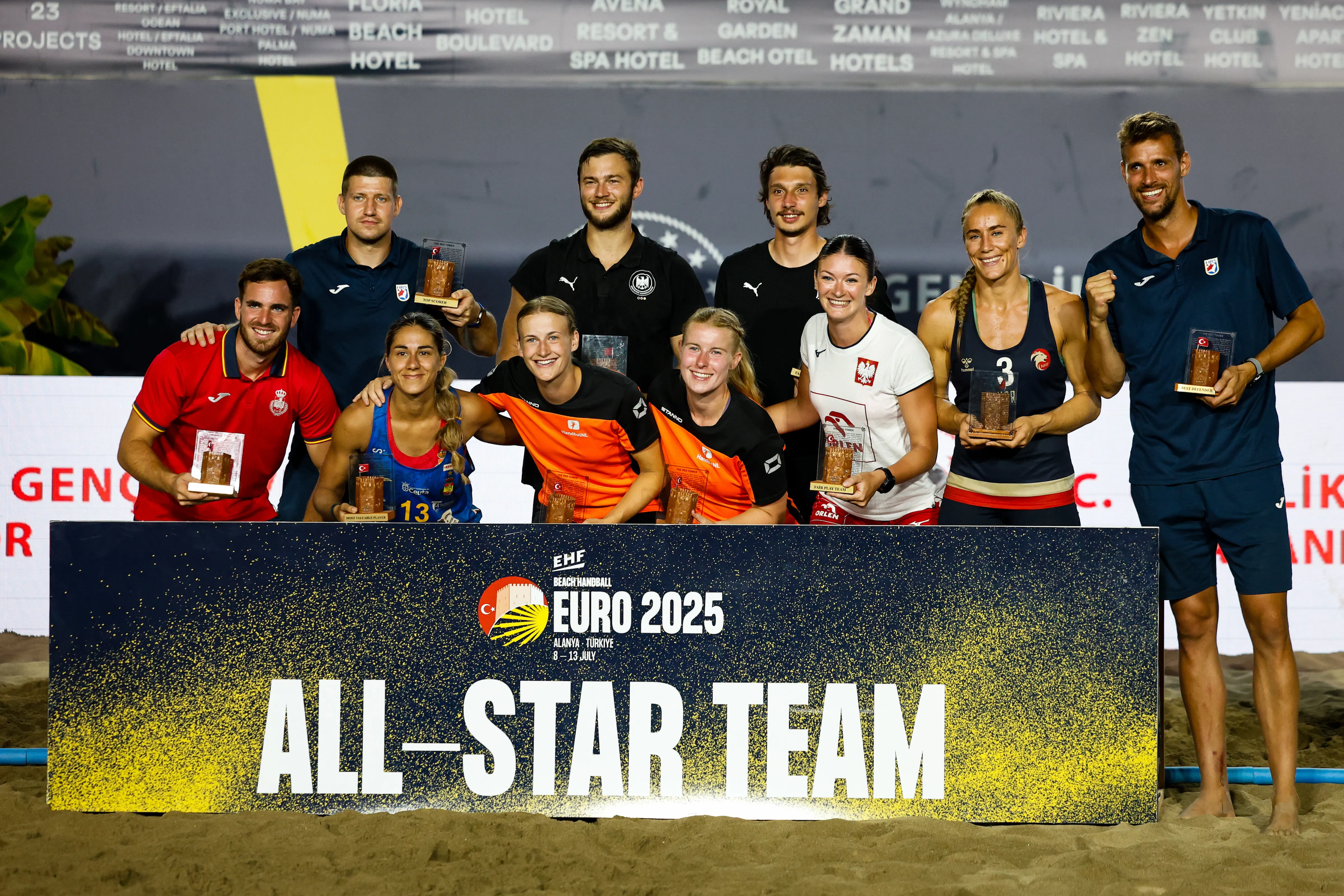 EHF Beach Handball EURO 2025 All-star Team revealed